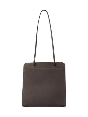 FANE Lisse Suede Tote Bag - Brown
