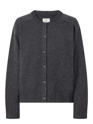 Loulou De Saison Aidar Merino Wool And Cashmere-blend Cardigan - Gray