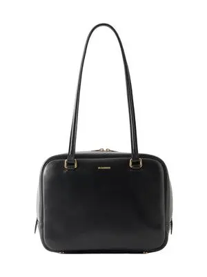 JIL SANDER Vision Mini Leather Tote - Black