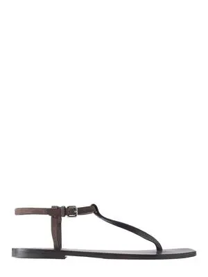 A.emery A.EMERY Clara Suede Sandals Brown