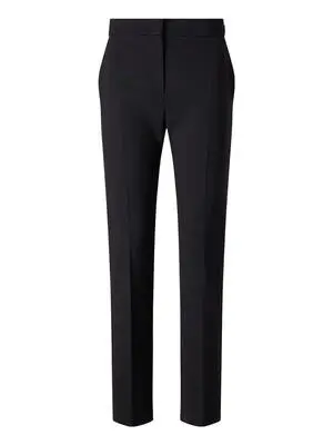Max Mara Mxmacino" Wool-blend Slim-leg Pants - Black