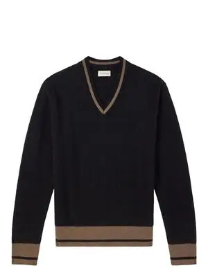 Oliver Peoples Hawes Wool V-neck Sweater - Black
