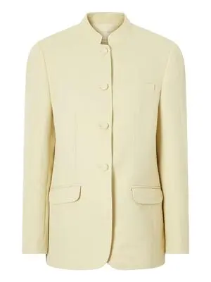 LIBEROWE Alef Wool-blend Gabardine Jacket - Yellow