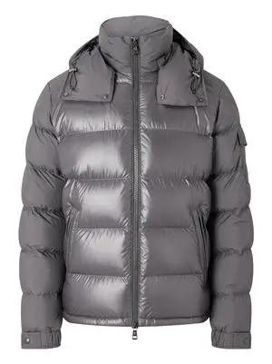 Moncler Maya Quilted Shell Down Jacket - Gray
