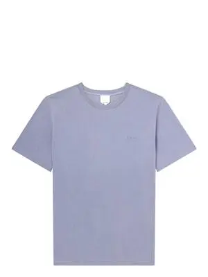 A.p.c. Gabby Logo-Print Cotton Jersey T-Shirt Blue