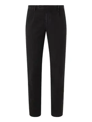 Massimo Alba Straight-leg Cotton Trousers - Brown