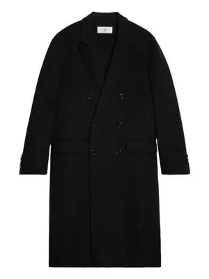 Celine Coat In Double-face Cashmere - Black