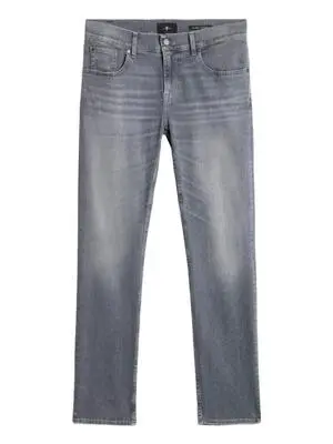 7 For All Mankind Straight Leg Jeans - Grey