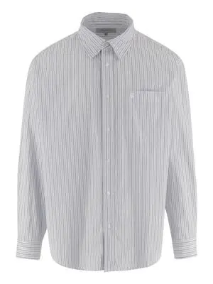 Carhartt Keene Striped Cotton-poplin Shirt - Gray