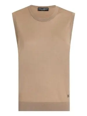 Dolce & Gabbana Cashmere Top - Beige