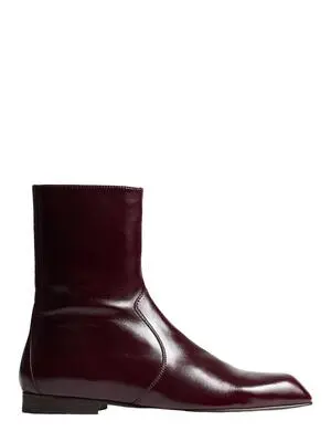 Khaite Colt Zip Ankle Boot - Brown