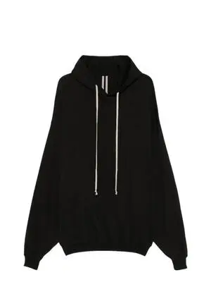 Rick Owens Hun Drawstring Hoodie - Black
