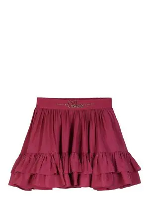 Chloé Ruffled Tie Skirt - Red