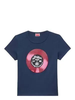 Kenzo Sounds' T-shirt In Cotton - Blue-black