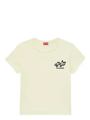 Kenzo Sounds' Embroidered T-shirt In Cotton - Absinthe