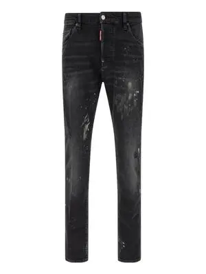 Dsquared2 Splatter Paint Jeans - Black