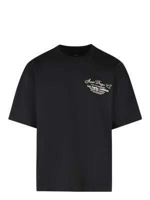 Amiri Dreamers Slogan Printed Crewneck T-shirt - Black