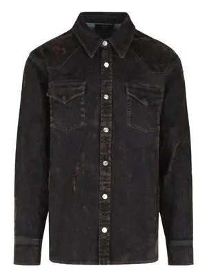 AMIRI Amiri Flocked Denim Shirt