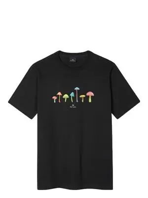 Paul Smith Mushroom Print T-shirt - Black