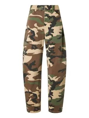 NILI LOTAN High Waist Loose Fit Casual Cotton Pants