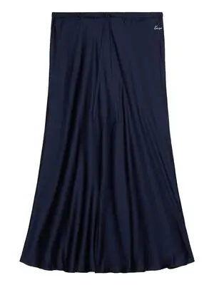 Kenzo Fluid Midi Skirt - Black