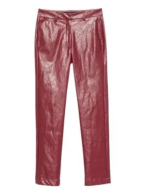 Federica Tosi Belt-loop Pocket Trousers - Red