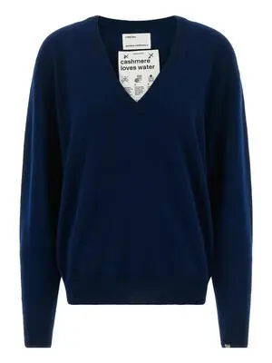 Extreme Cashmere Ben V-neck Knitted Sweater - Midnight