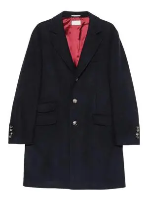Brunello Cucinelli Collared Long-sleeved Coat - Black