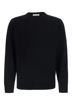 KANGRA Long-sleeve Crew-neck Sweater Black