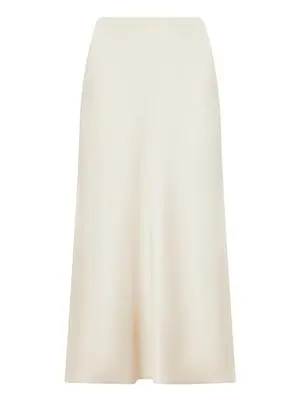 Brunello Cucinelli Draped Midi Skirt With Slit - No