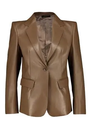 TOM FORD Tom Ford Single-Breasted Leather Jacket