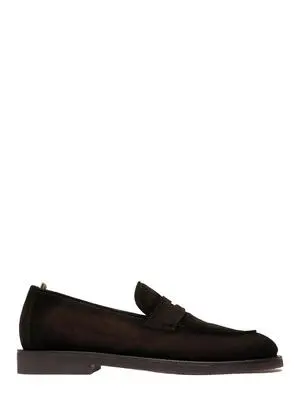 Officine Creative Suede Penny Loafers - Brown