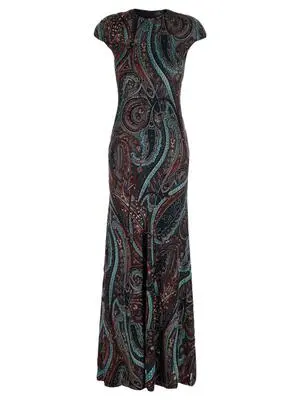Etro Paisley-print Maxi Dress - Multicolor