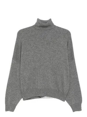 Brunello Cucinelli Brunello Cucinelli Roll Neck Sweater Grey