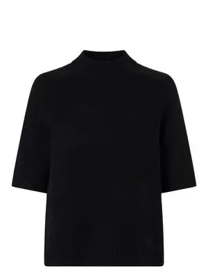LOULOU DE SAISON LouLou De Saison Mock Neck Raglan Knit Sweater