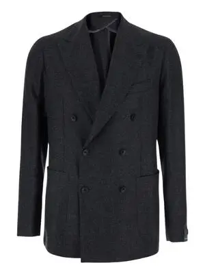 Tagliatore Double-breasted Casual Jacket - Grey