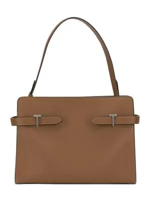 LE TANNEUR Belted Shoulder Bag - Brown