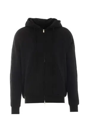 THOM KROM Zip-up Hoodie - Black