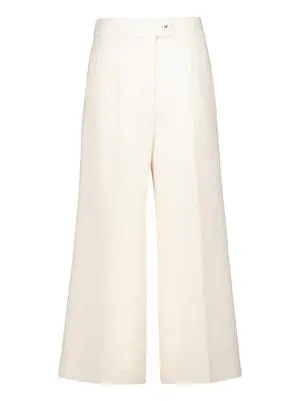 Valentino Garavani Pressed-crease Trousers - Vanilla