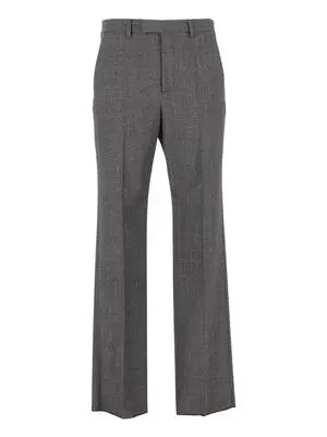 Valentino Garavani Pleated Straight Leg Trousers - Black