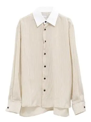 BOTTEGA VENETA Bottega Veneta Striped Long-Sleeved Shirt