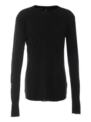 THOM KROM Long Sleeve Crew Neck Knit Top - Black