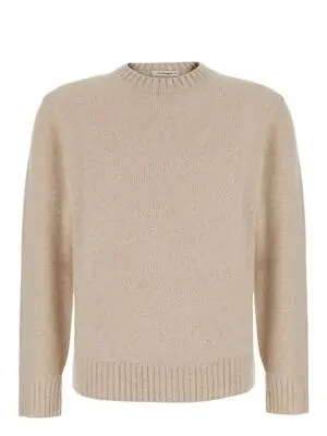 KANGRA Long-sleeved Crew-neck Shirt - Beige