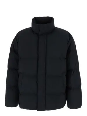 Saint Laurent Quilted High-neck Jacket - Black