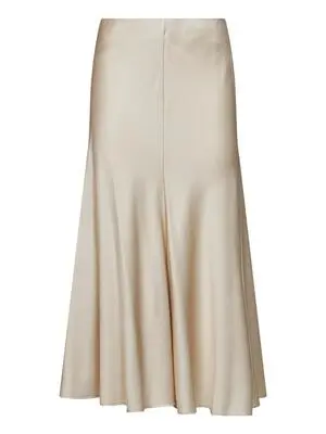 Brunello Cucinelli Pleated Skirt - Nude