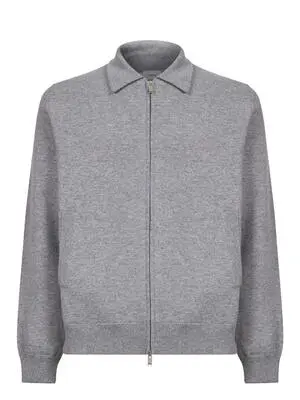 LARDINI Long Sleeved Zip-up Jacket - Grey