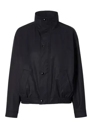 NILI LOTAN Casual Cropped Jacket - Black