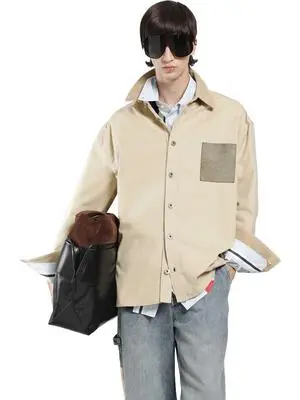 Loewe Cotton Canvas Overshirt - Beige