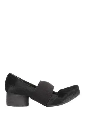 UMA WANG UMA WANG Calf Hair Heeled Ballerinas Black