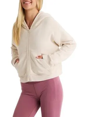 FREE FLY Full Zip Hoodie - Stone